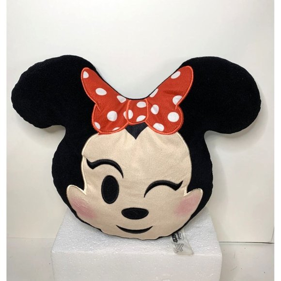 Disney | Toys | Disney Emoji Plush Minnie Mouse Pillow Winking Plush ...